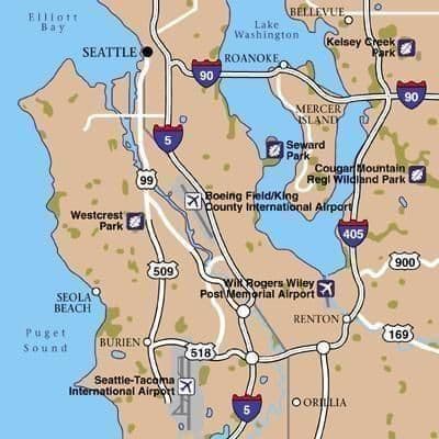 Seattle airport map | Seattle Map 360