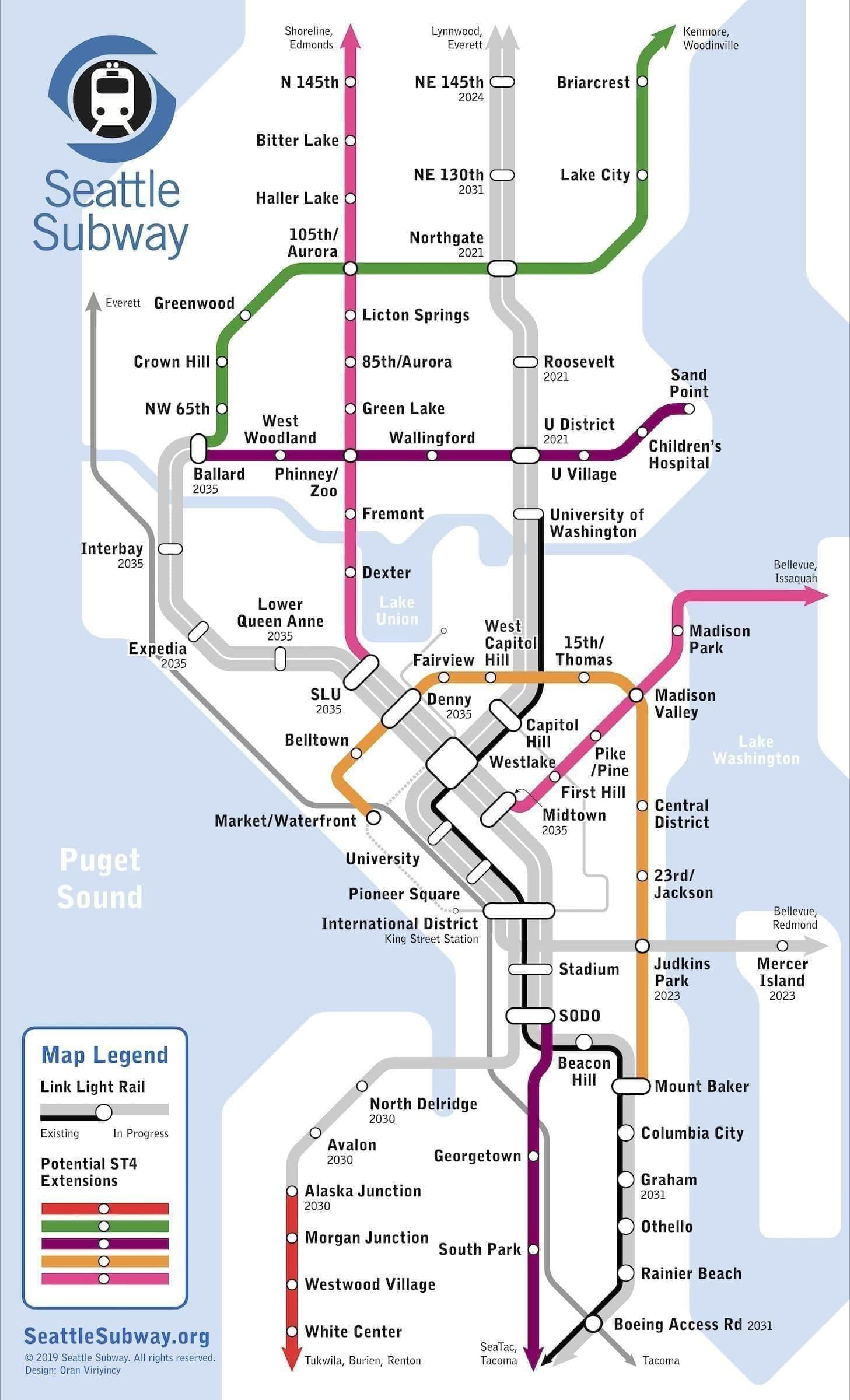 Seattle Metro Map Seattle Metro Map